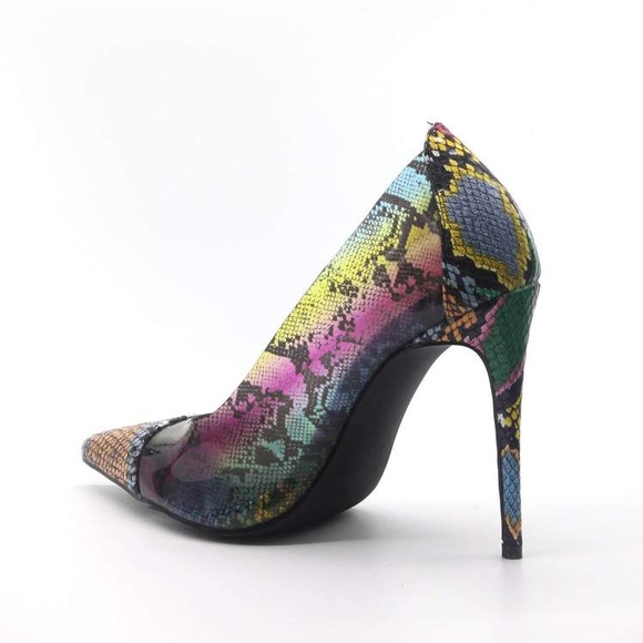 Shoes | Multi Transparent Snake Pump | Poshmark